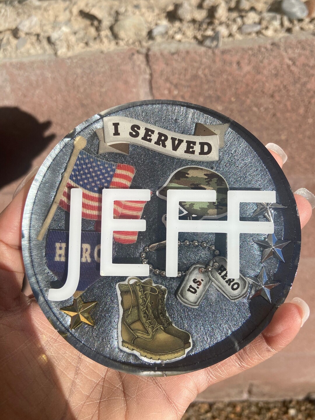 Military Coaster/army Coaster/veteran Gift - Etsy