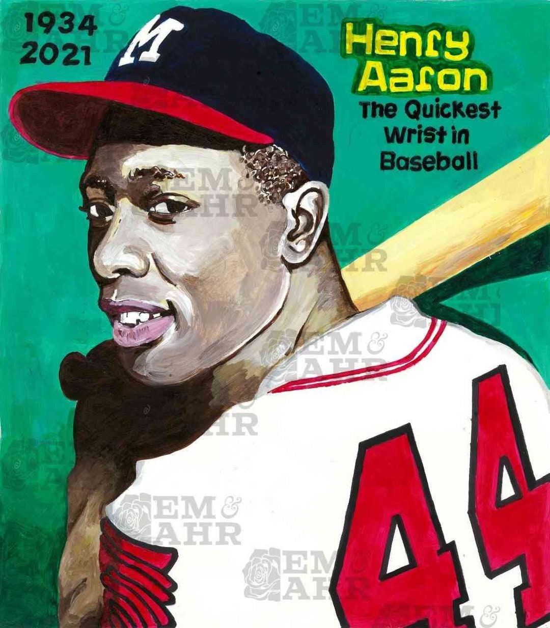 Hank Aaron T-shirt - Etsy