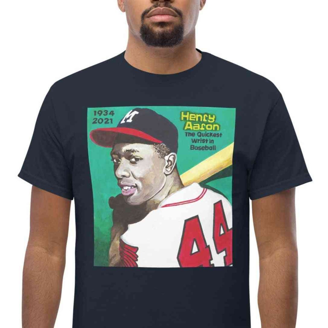Hank Aaron T-shirt - Etsy