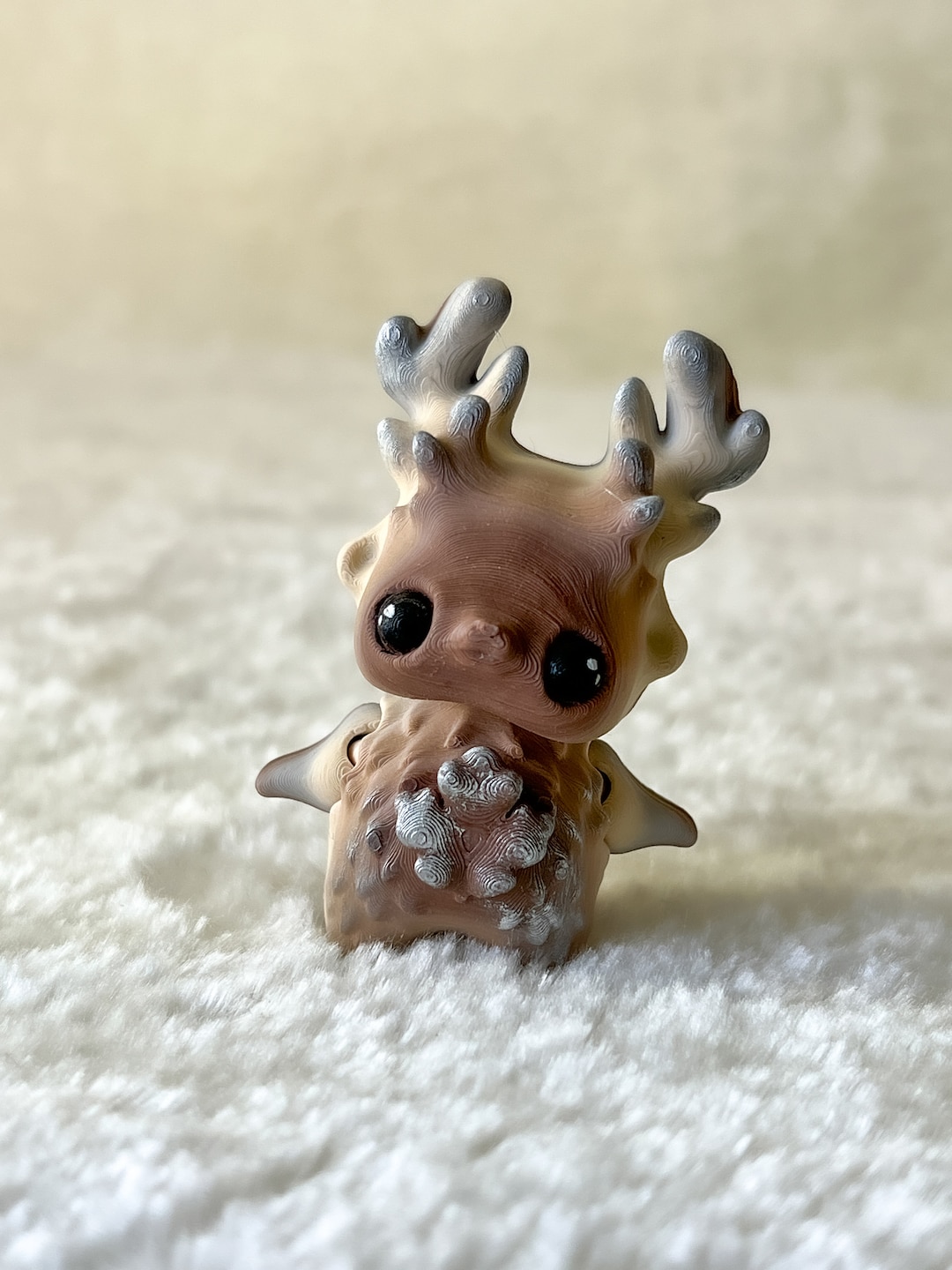 Flexi Snow Deer Desk Buddies, 3d Printed Toys, Desk Animals, Cute ...