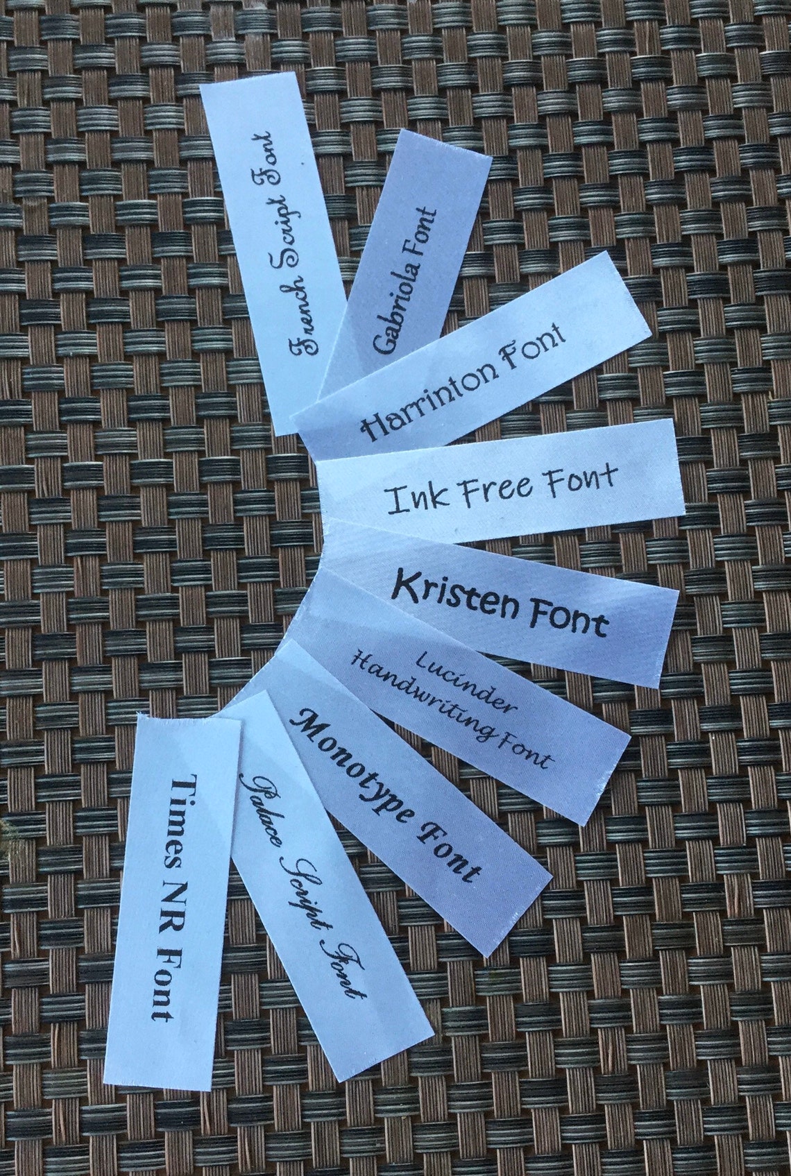 Personalised Satin Sew on Name Labels 7cm X 2cm - Etsy