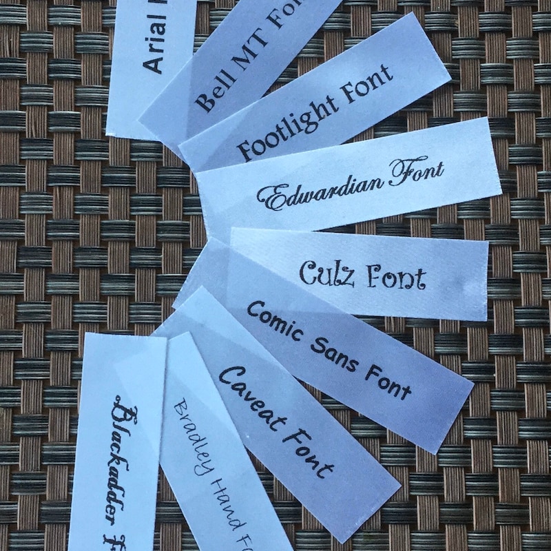 Personalised Silk Labels - Etsy UK