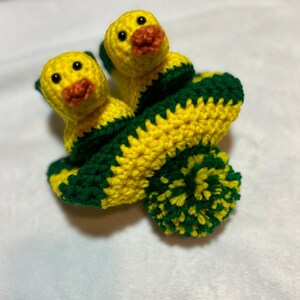Oregon Duck Handmade Crochet Gift Set Puddles the Duck Plushie + Baby ...