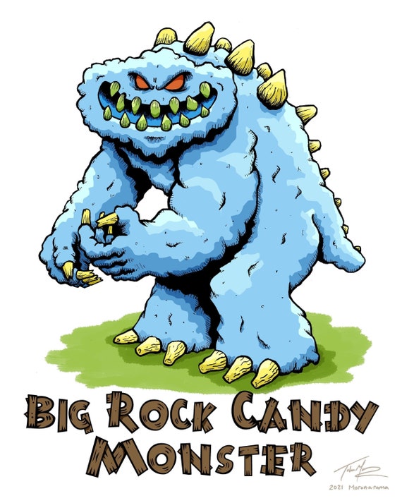 Big Rock Candy Monster 8 X 10 Color Print | Etsy