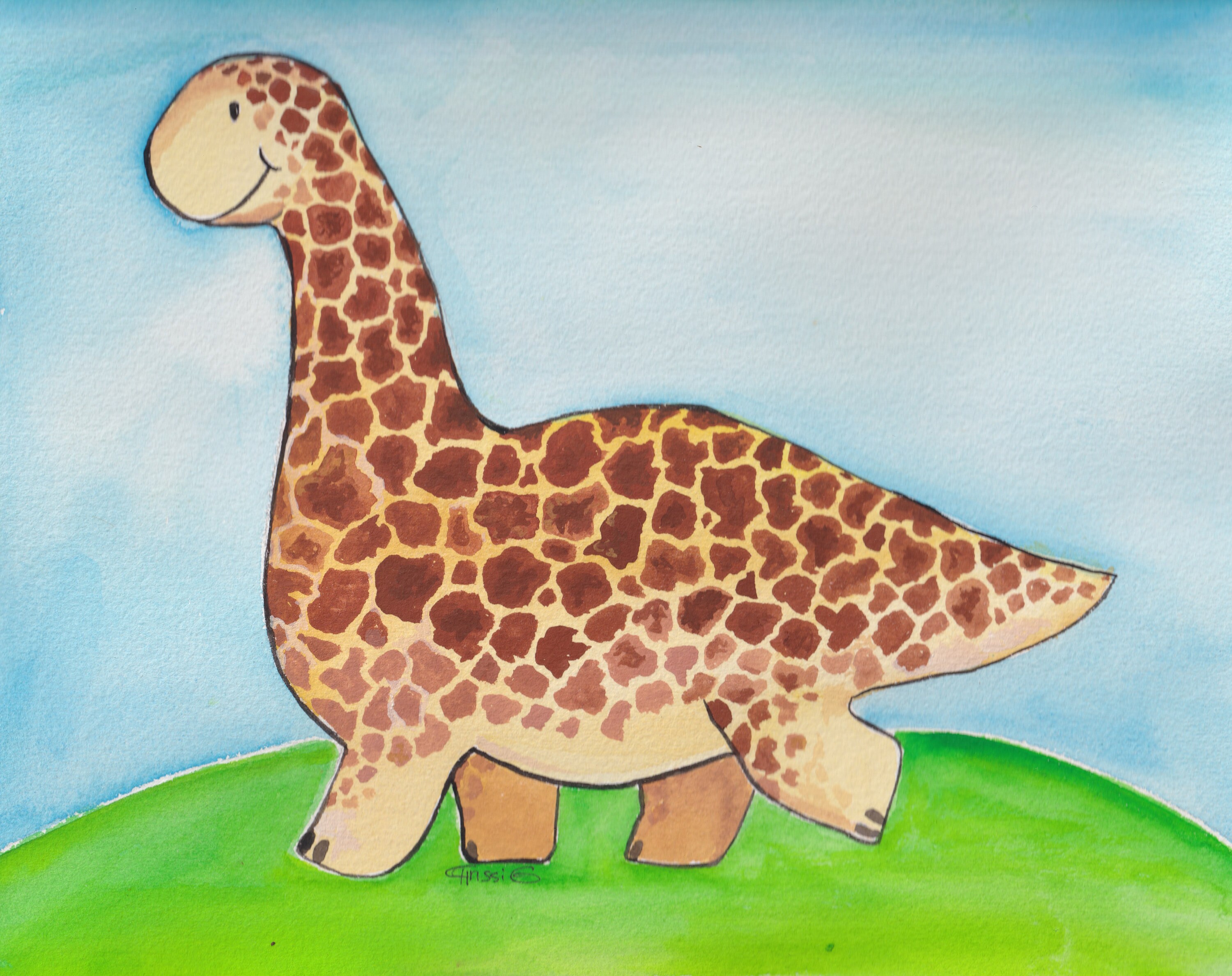 Dinosaur Tiger Giraffe Leopard Bird Zebra Print Print/high Quality ...
