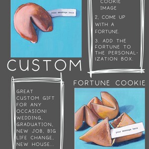 Fortune Cookie PRINT CUSTOMIZED, Fortune for Graduation, New Job Gift ...