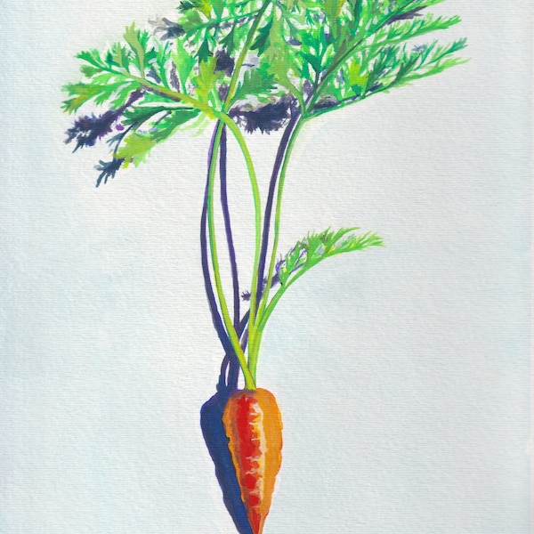 Carrot Painting - Etsy