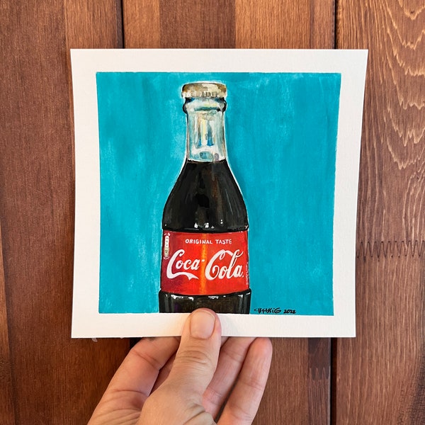 Paper Coca Cola Painting - Etsy