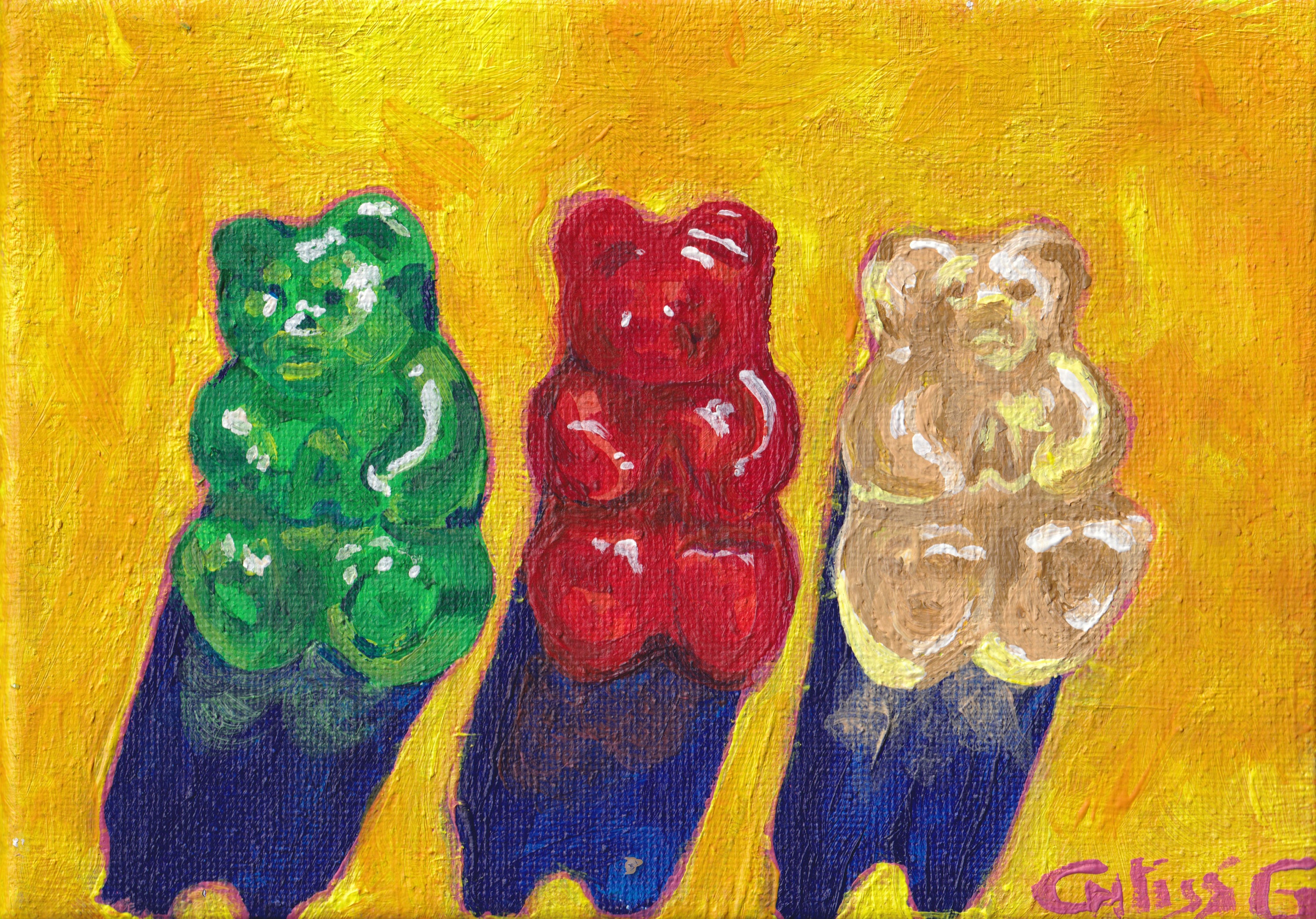 Gummy Bear Candy PRINT Pop Art Painting Giclee 5x7 - Etsy