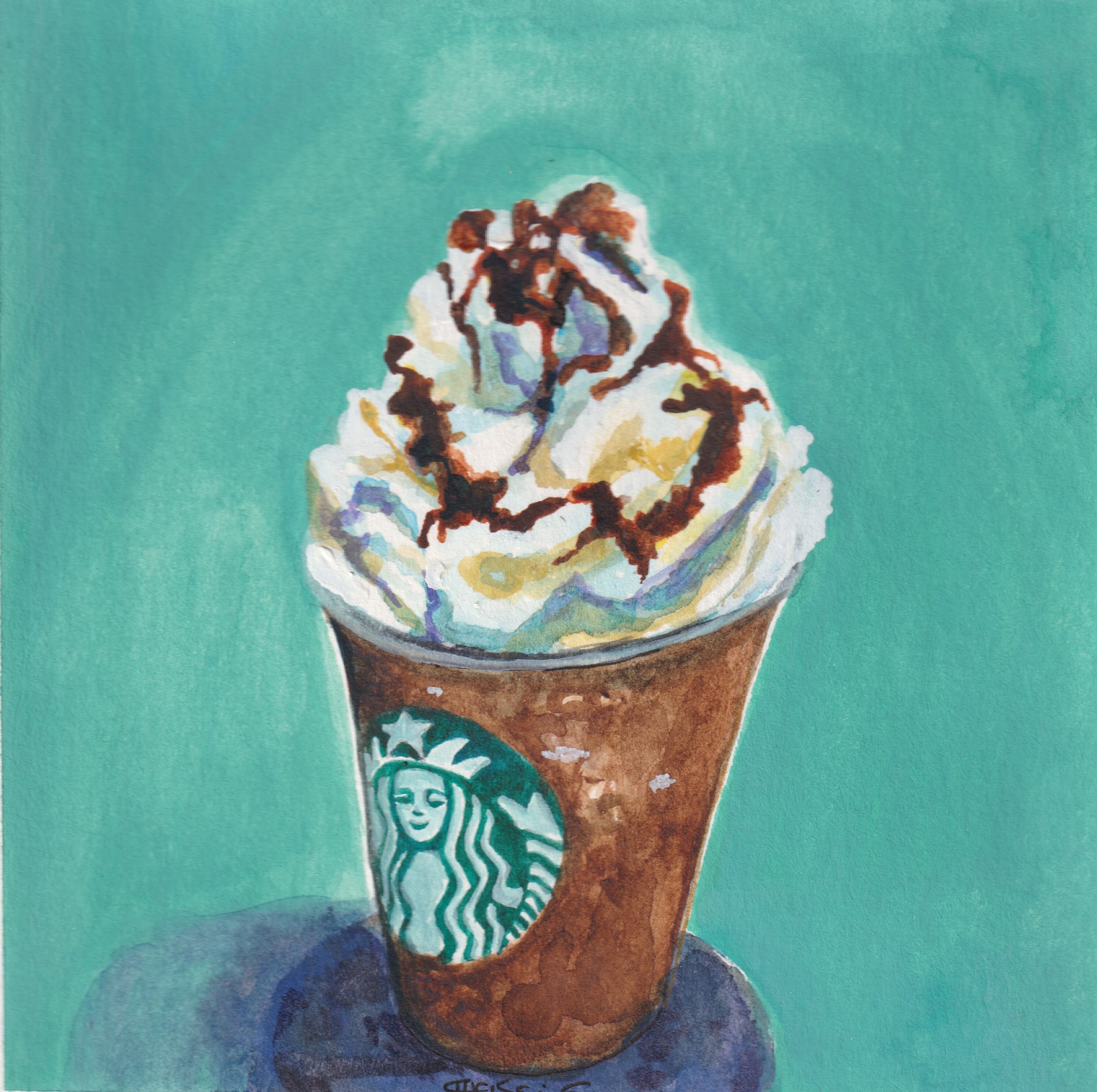 Starbucks Frappuccino Drawing