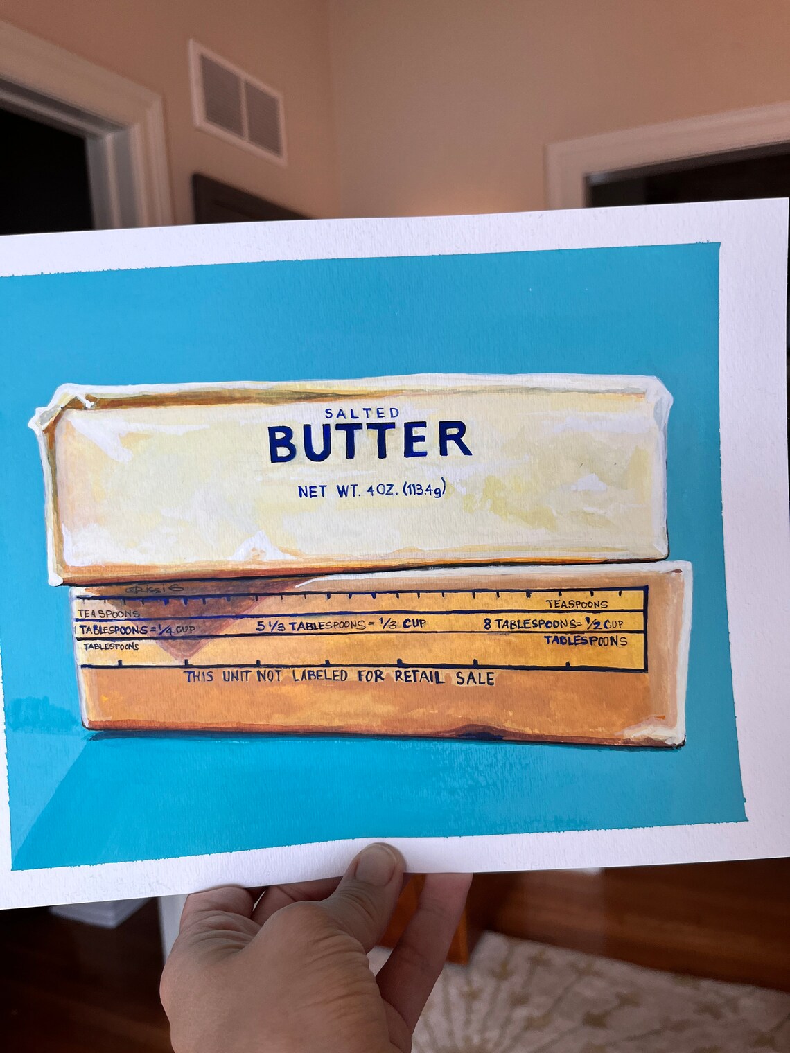 X-large POSTER BUTTER Sticks, Salted Butter Bite POSTER in Wrapper ...