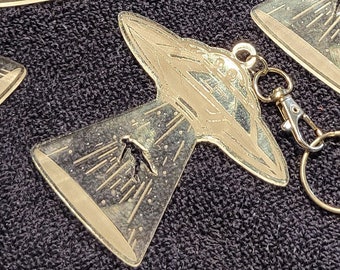 Alien UFO Acrylic Shaker Charm Light-up Keychain - Etsy