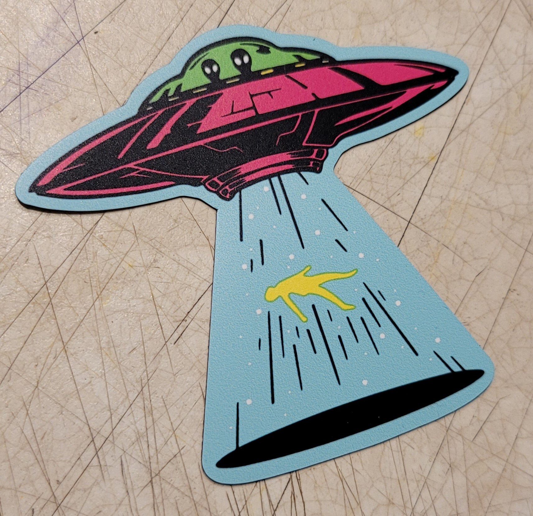 UFO Alien Abduction Magnet - Etsy