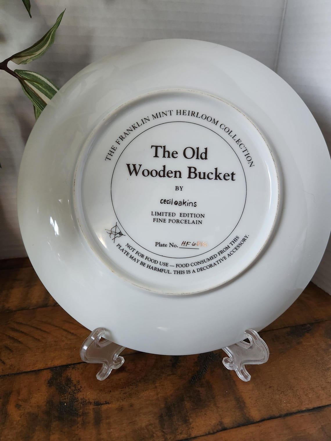 The Old Wooden Bucket by Cecil Eakins the Franklin Mint Heirloom ...