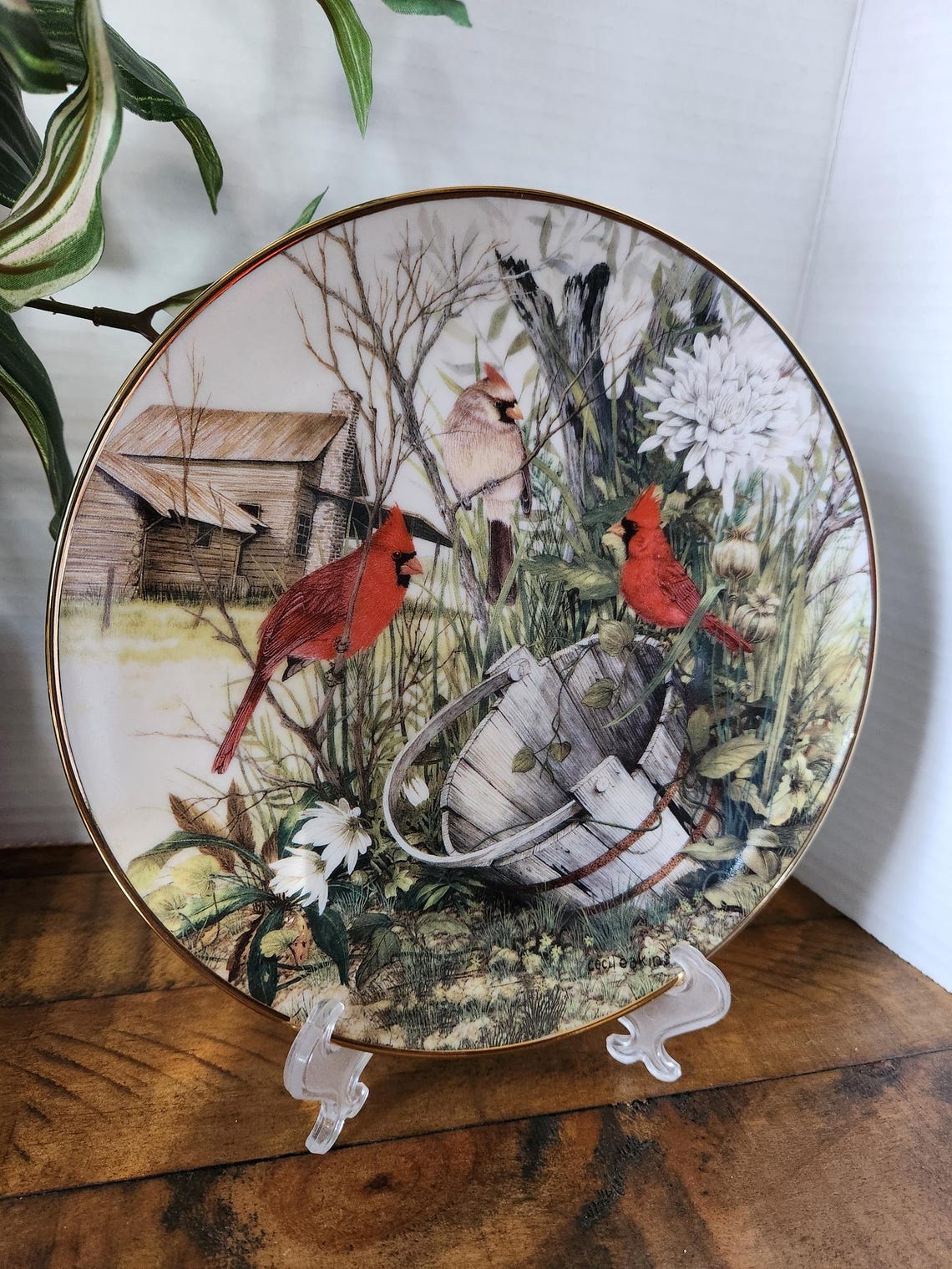 The Old Wooden Bucket by Cecil Eakins the Franklin Mint Heirloom ...