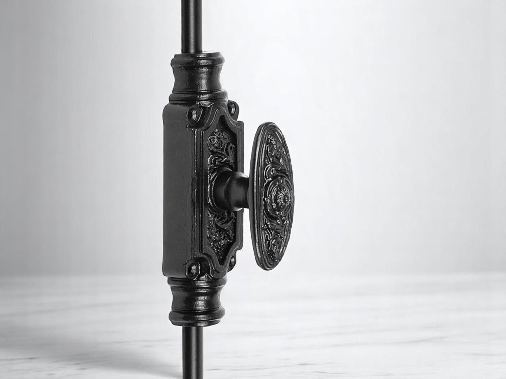 Dalston Door Iron Cremone Bolt – Black Powder Coated Hardware for Doors ...