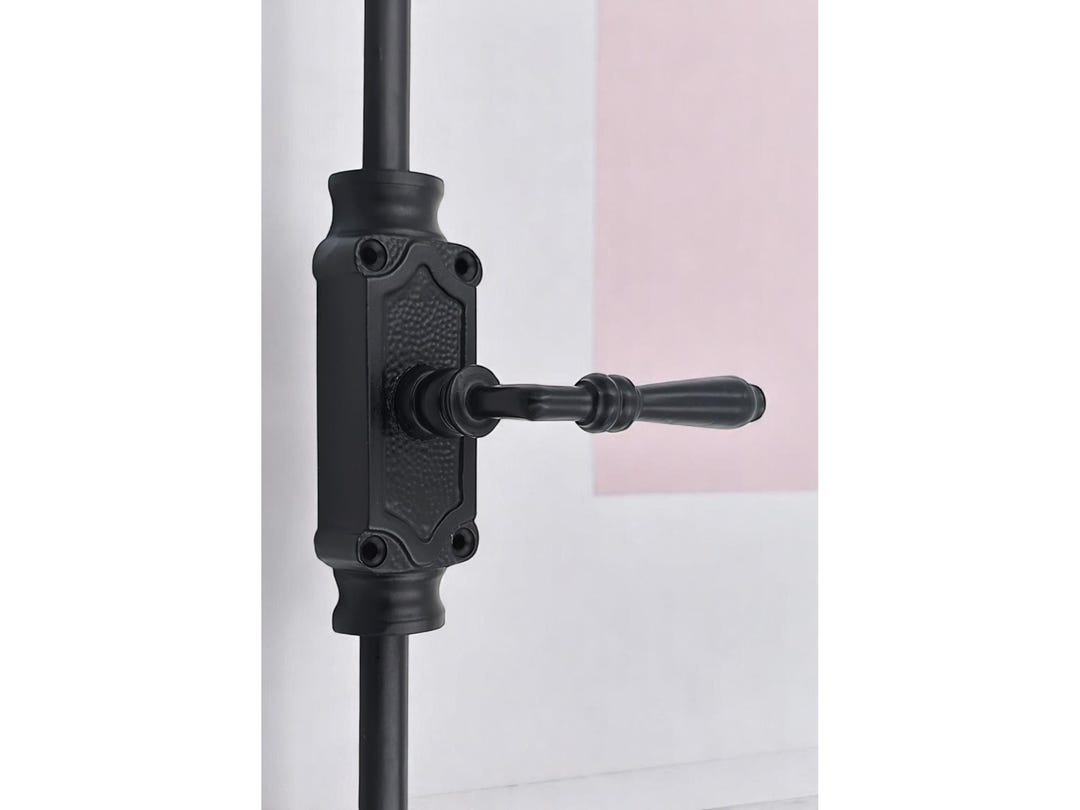 Lever Handle Window Iron Cremone Bolt | Black Powder Coated Hardware ...