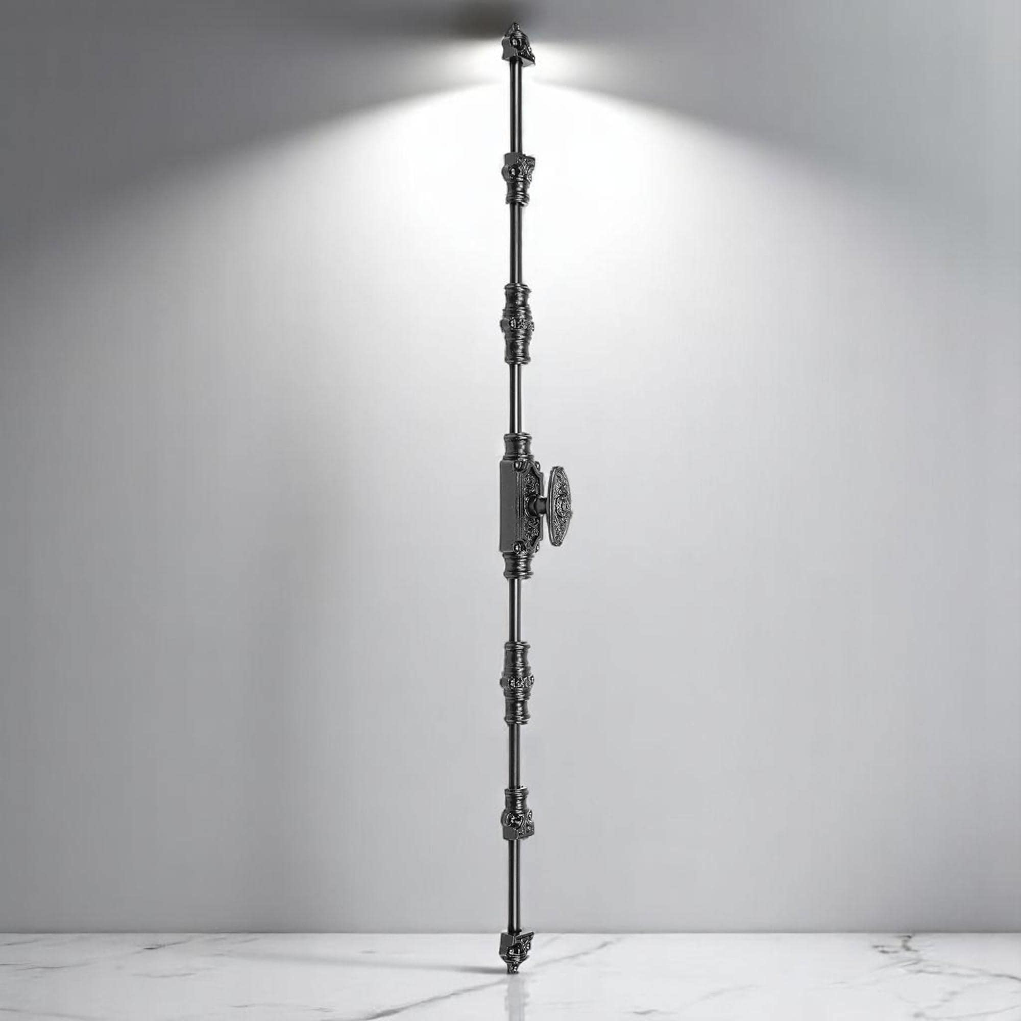 Dalston Door Iron Cremone Bolt – Black Powder Coated Hardware for Doors ...