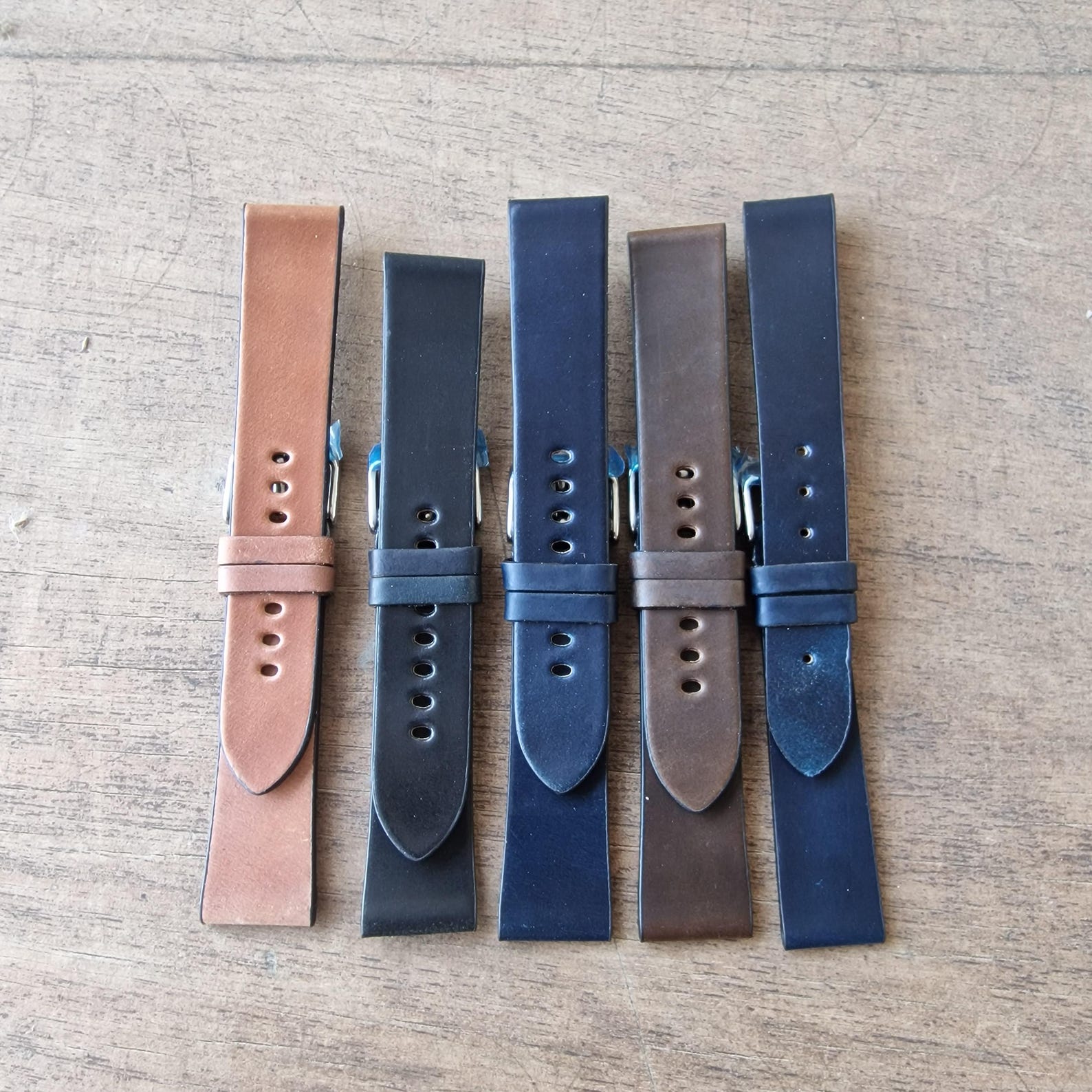 Genuine Horween Shell Cordovan Watch Strap Band 18mm, 20mm, 22mm,24mm ...