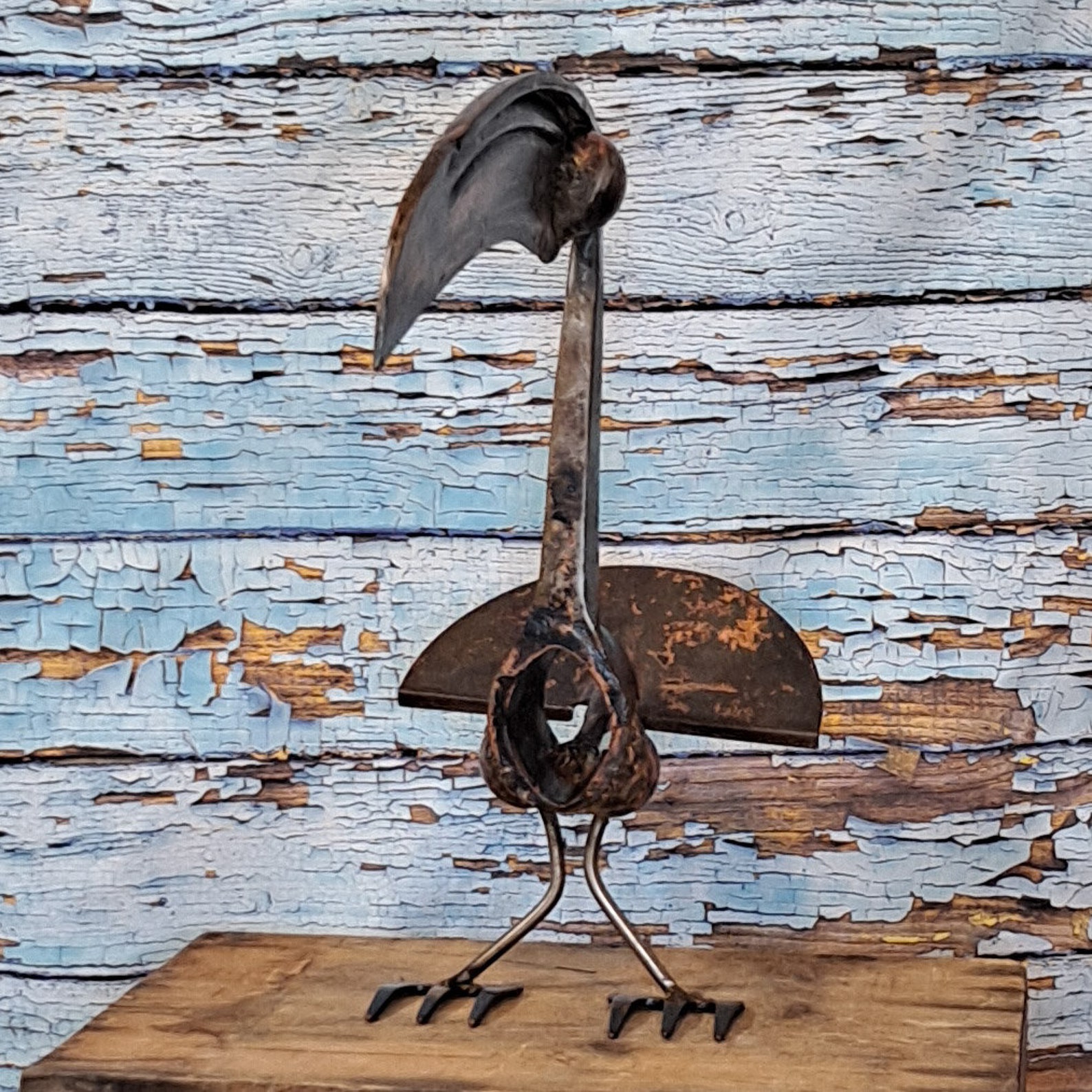 Bird Metal Sculpture, Bird Art, Tucan, Rustic Metal Sculpture ...