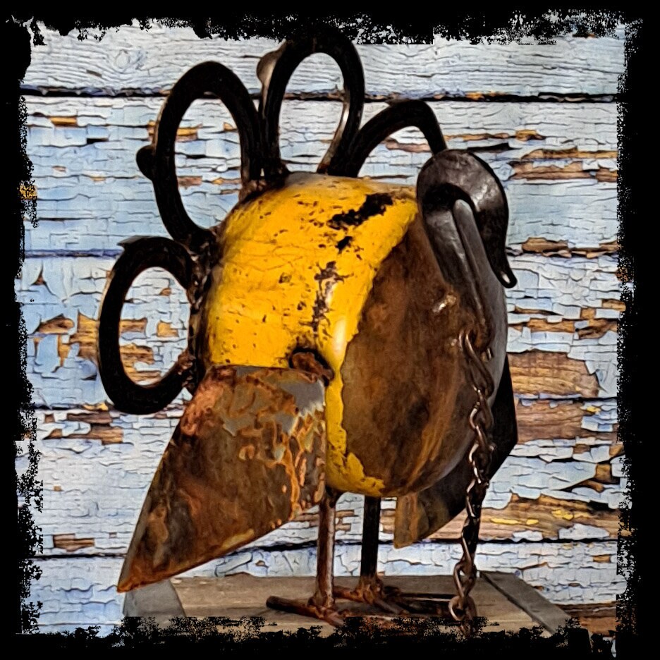 Turkey Metal Sculpture, Turkey Art, Thanksgiving Decoration, Metal ...