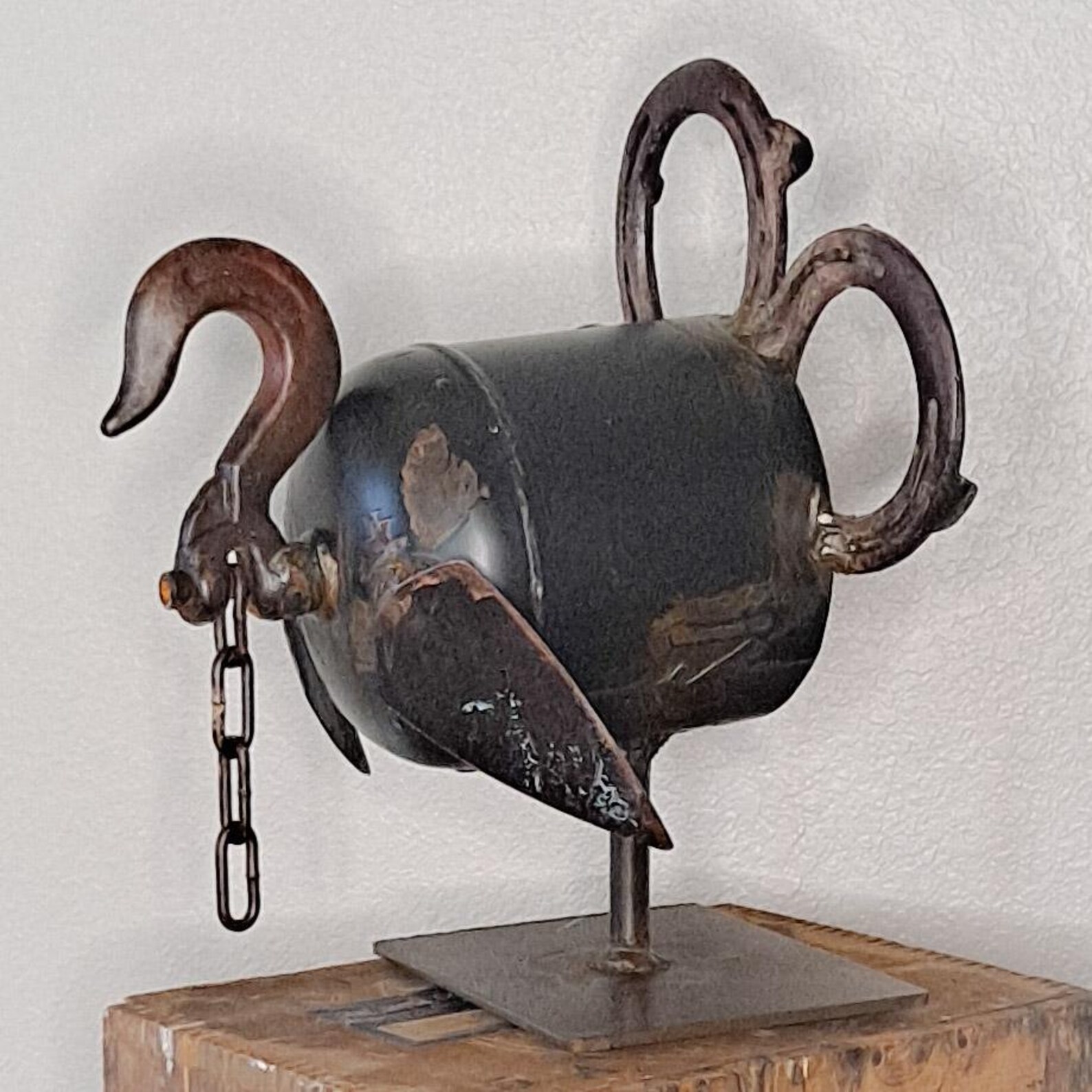 Turkey Metal Sculpture, Turkey Art, Thanksgiving Decoration, Metal ...