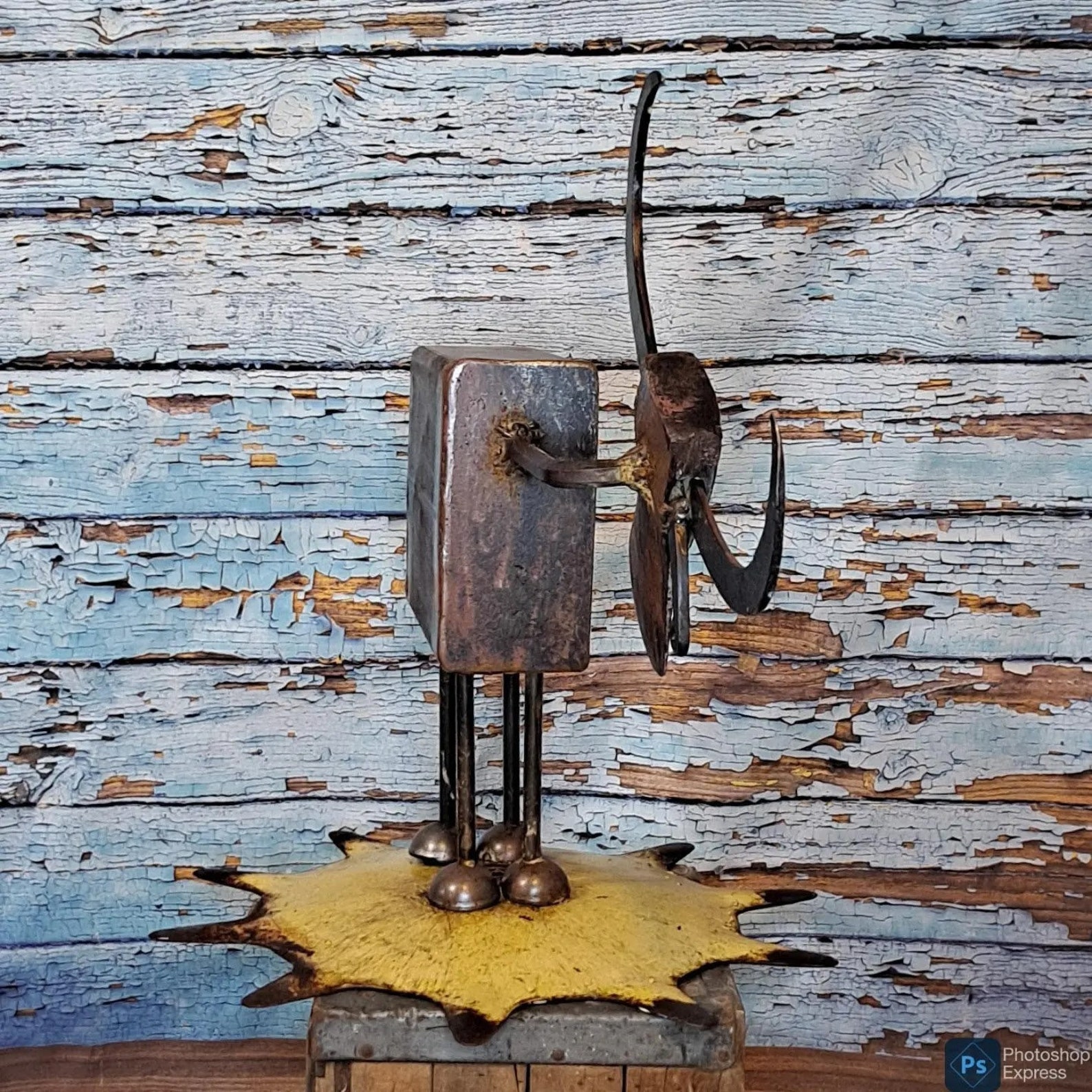 Cow Metal Sculpture, Cow Art, Cowboy Gift, Rustic Metal Sculpture ...