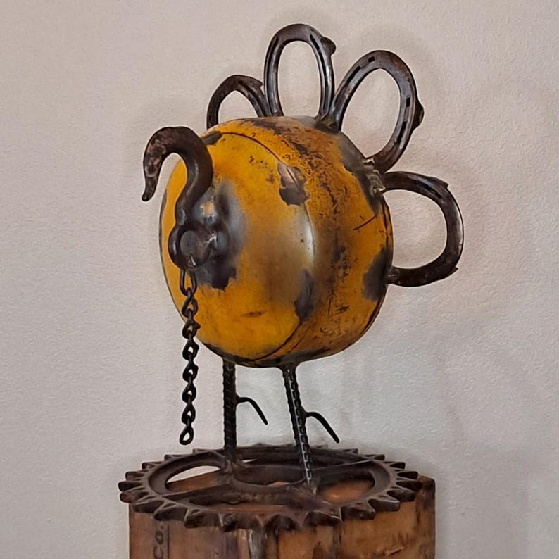 Turkey Metal Sculpture, Turkey Art, Thanksgiving Decoration, Metal ...