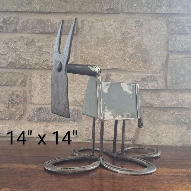 Ram Sheep Goat Metal Art, Metal Sculpture, Rustic Metal Sculpture, Goat ...