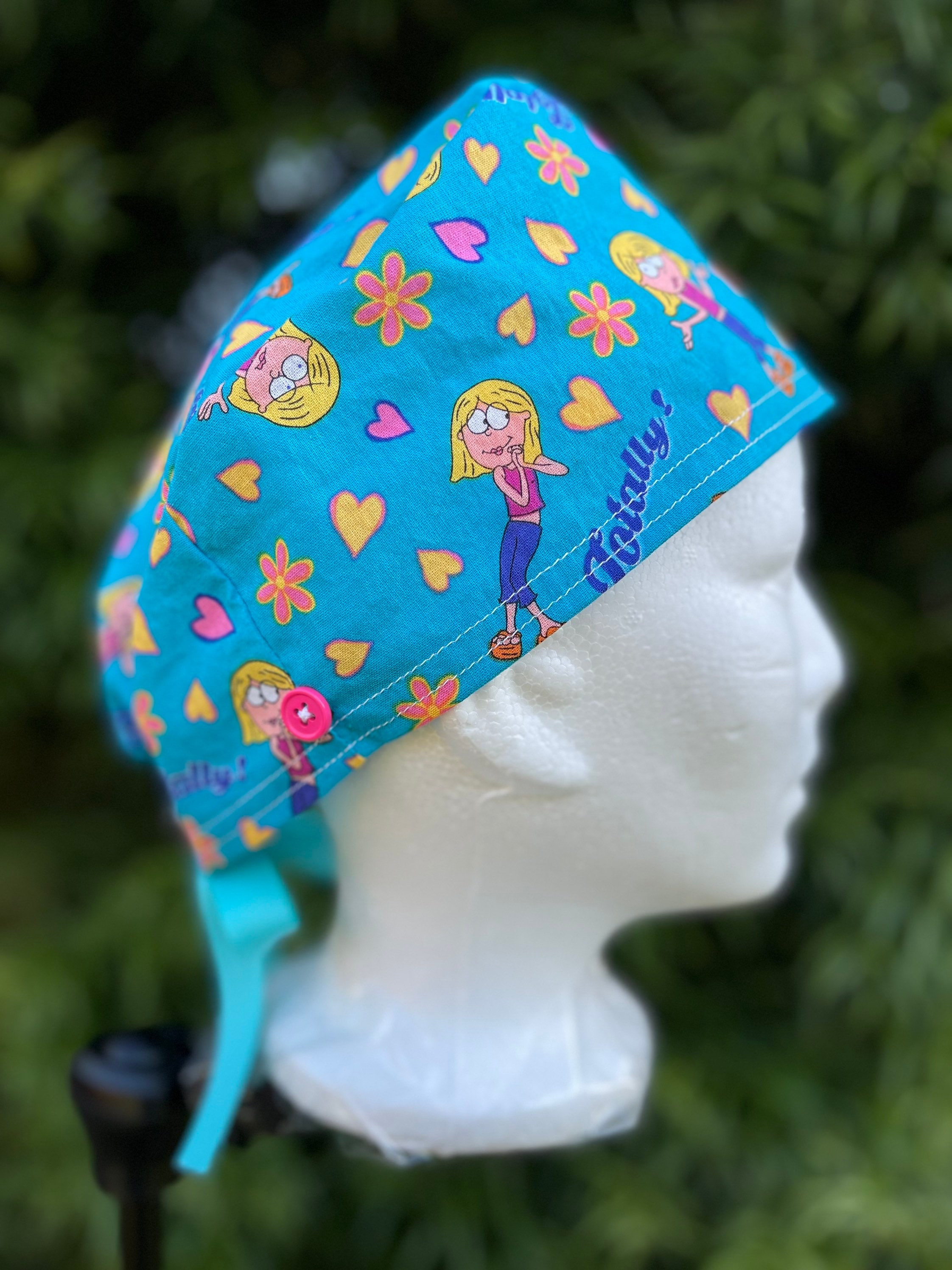 90s Millennial Generation Blue Lizzie Scrub Cap, Surgical Cover, OR ...
