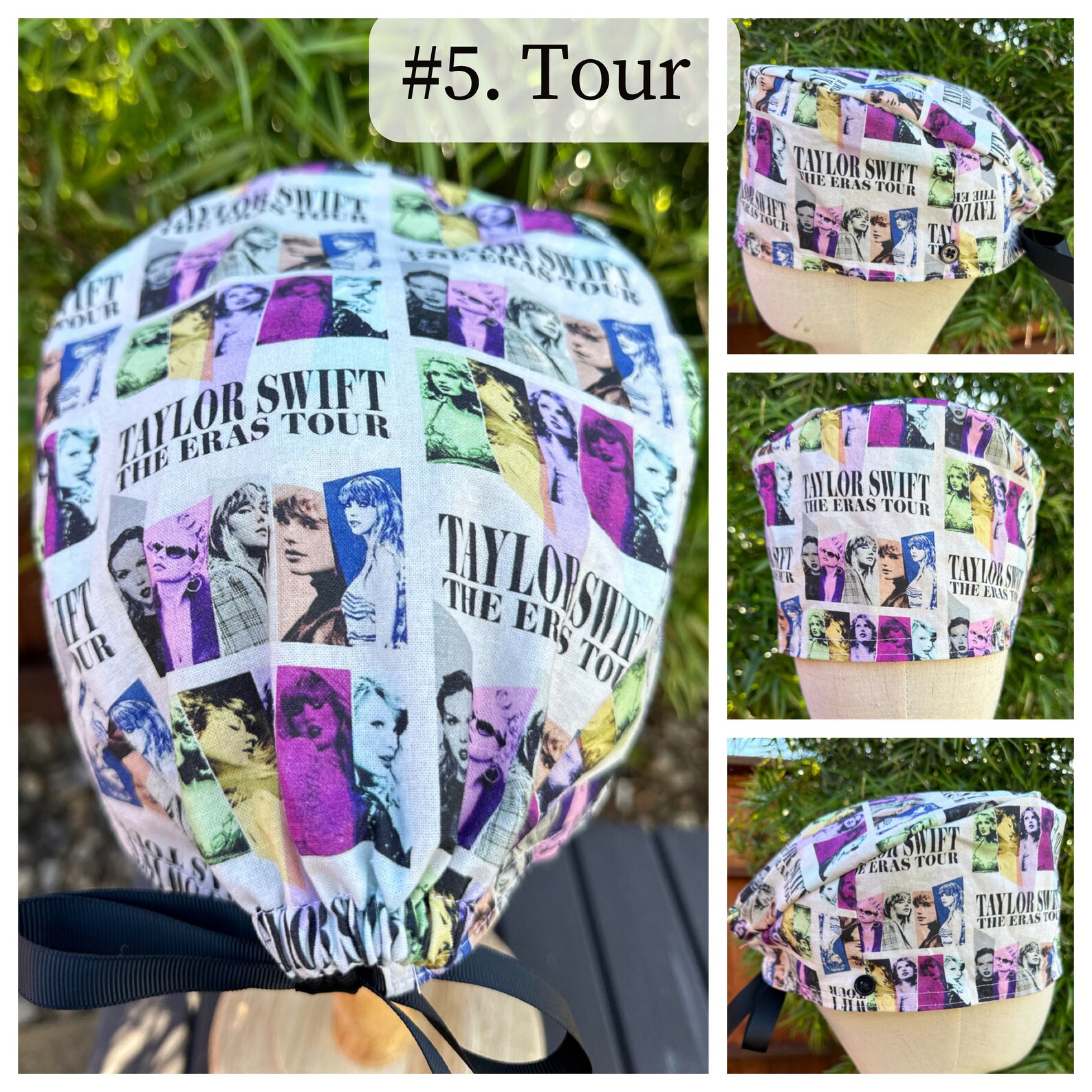 Swift Music Scrub Cap. Surgical Cover, OR, Nurse Hat, Doctor Headgear ...