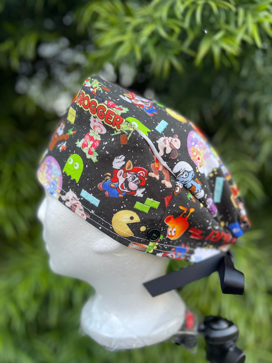 80/90s Millennial Gamer Scrub Cap, Surgical Cover, OR, Nurse Hat ...
