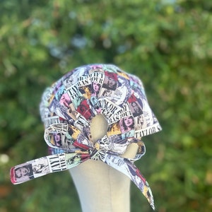 Swift Music Scrub Cap. Surgical Cover, OR, Nurse Hat, Doctor Headgear ...