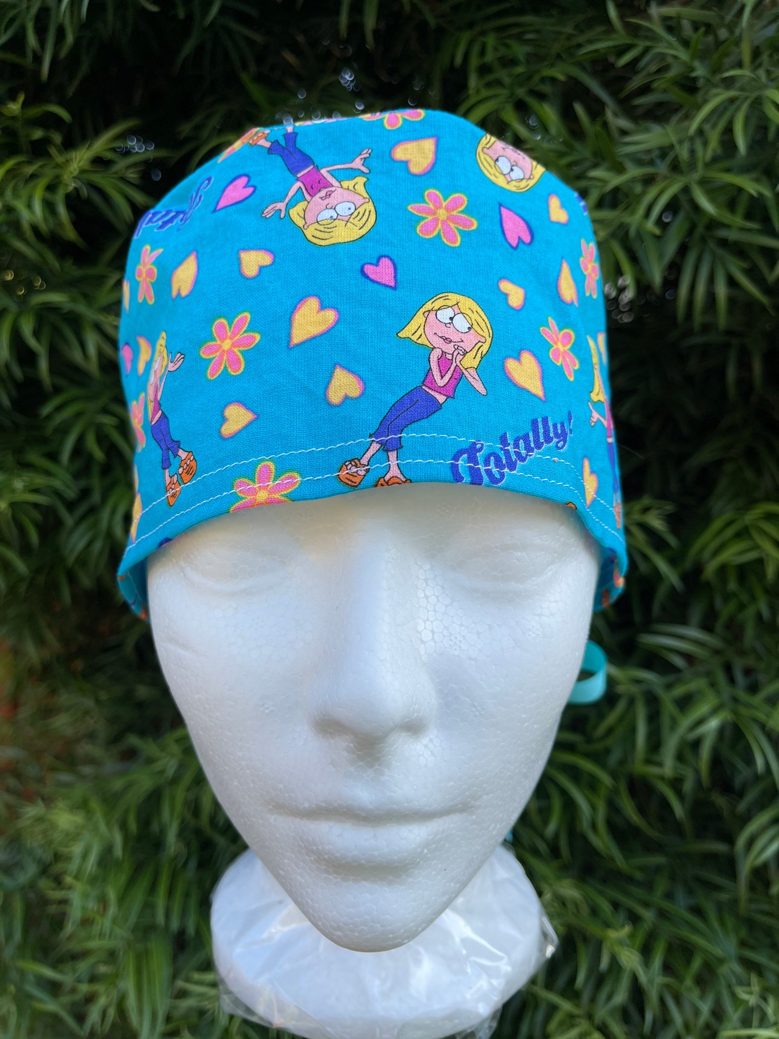 90s Millennial Generation Blue Lizzie Scrub Cap, Surgical Cover, OR ...