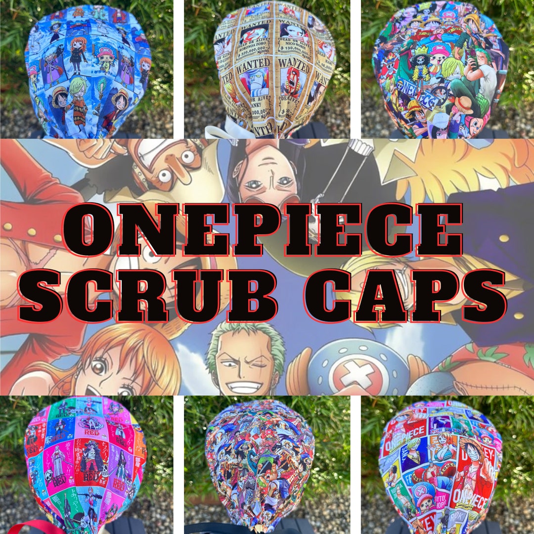 Anime Onepiece Scrub Cap, Surgical Cover, OR, Nurse Hat, Doctor ...