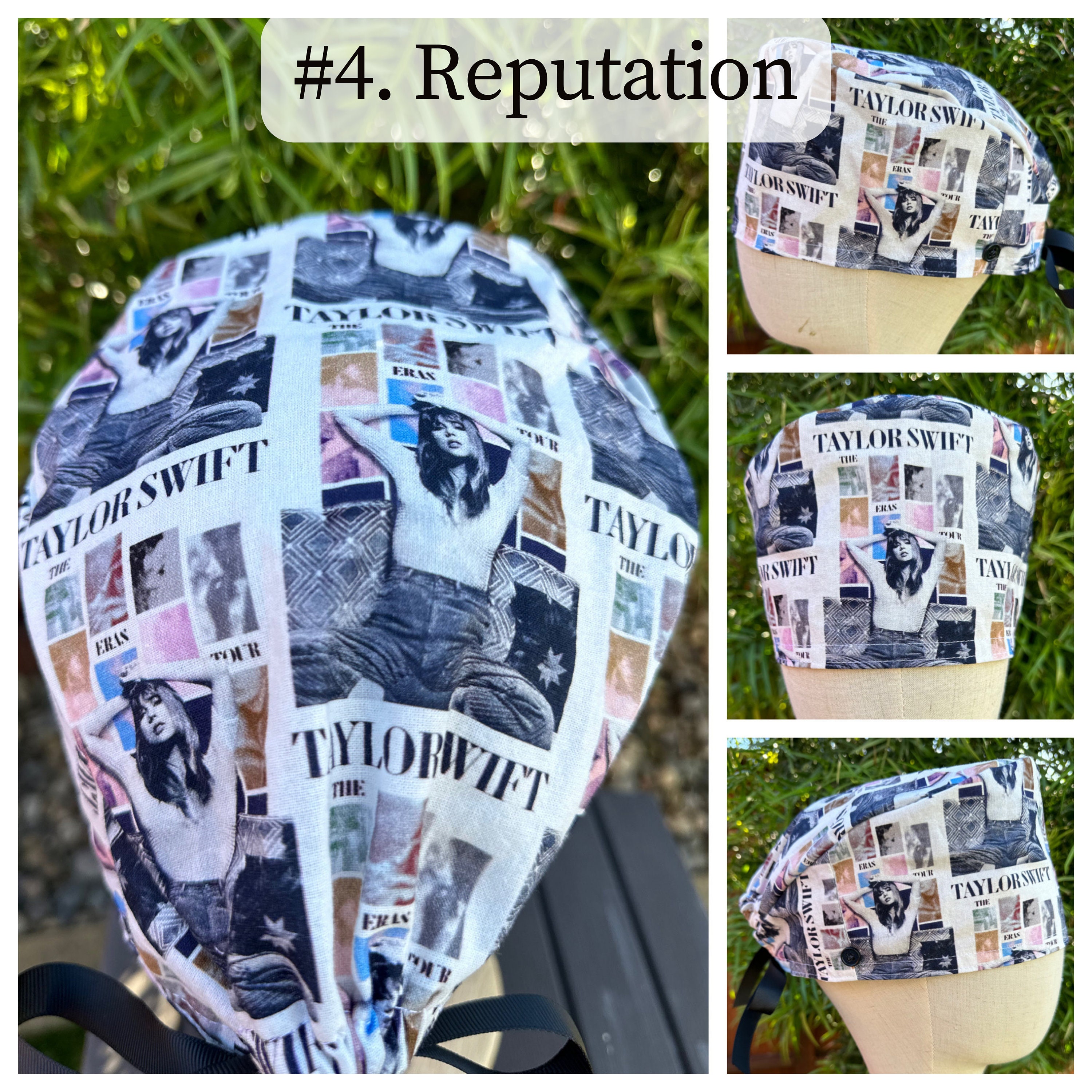 Swift Music Scrub Cap. Surgical Cover, OR, Nurse Hat, Doctor Headgear ...