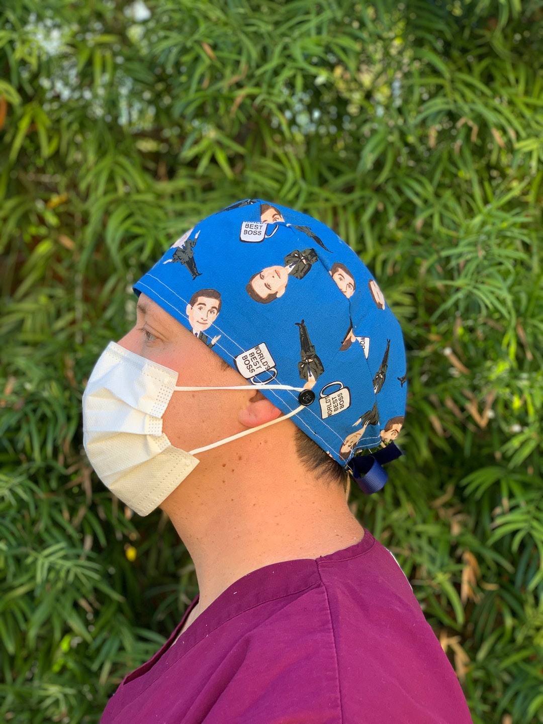 Michael Scott Scrub Cap. Best Boss Ever the Office. PPE. - Etsy