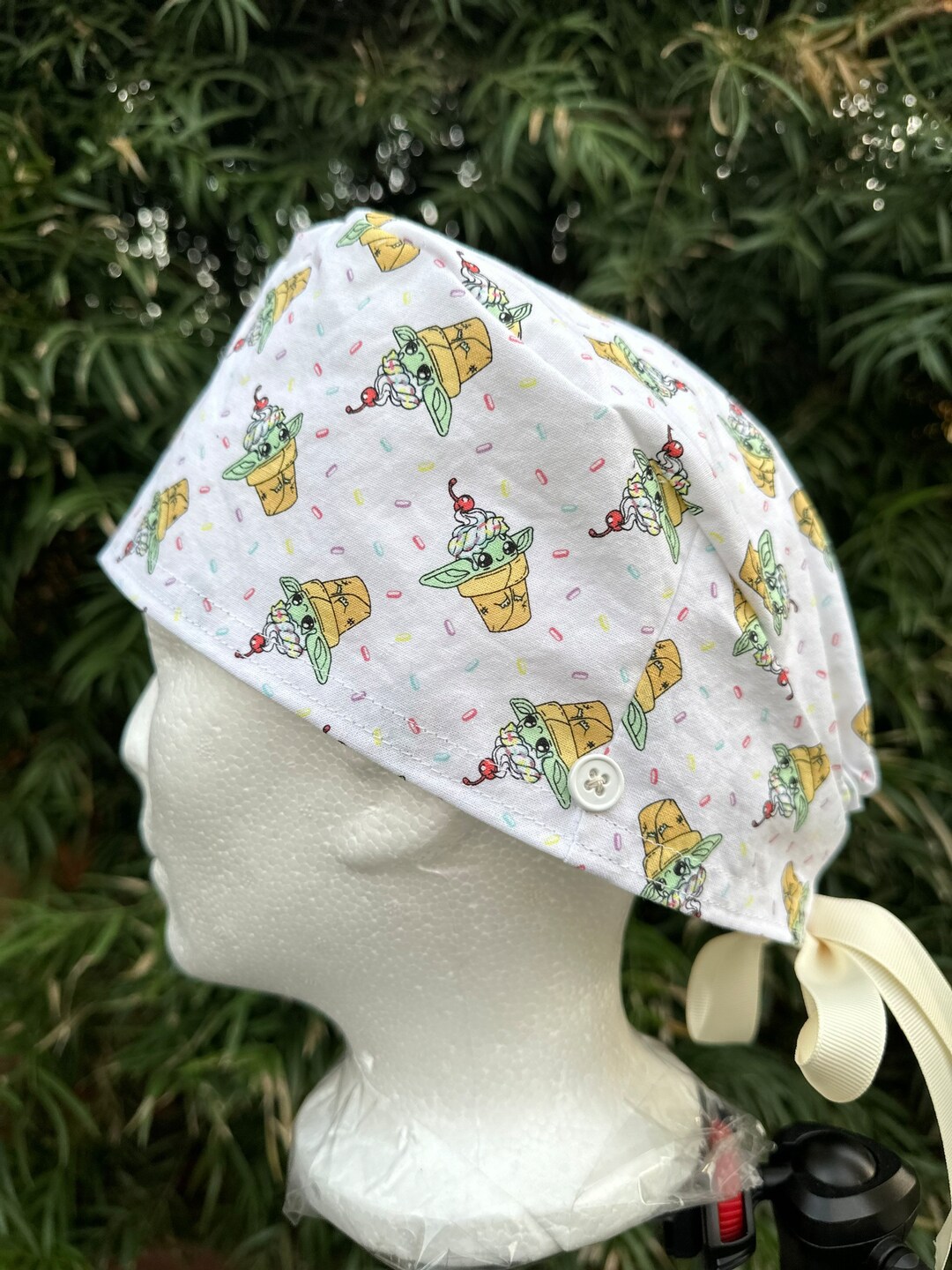 The Child Scrub Ice Cream Cone Scrub Cap. Baby Alien. Surgical Hat. Or ...