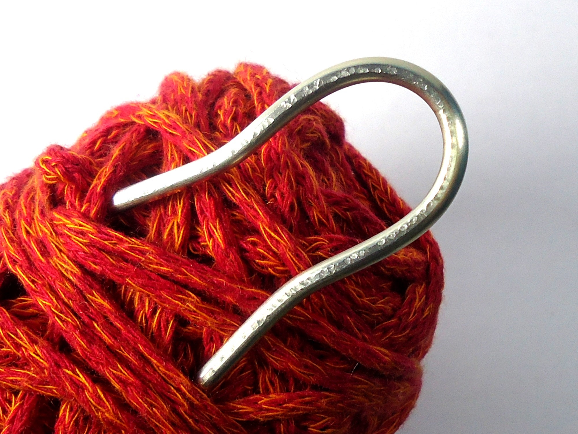 Hair Fork Made of Solid Alpaca Metal, Fork, Handmade, Hair Accessories ...