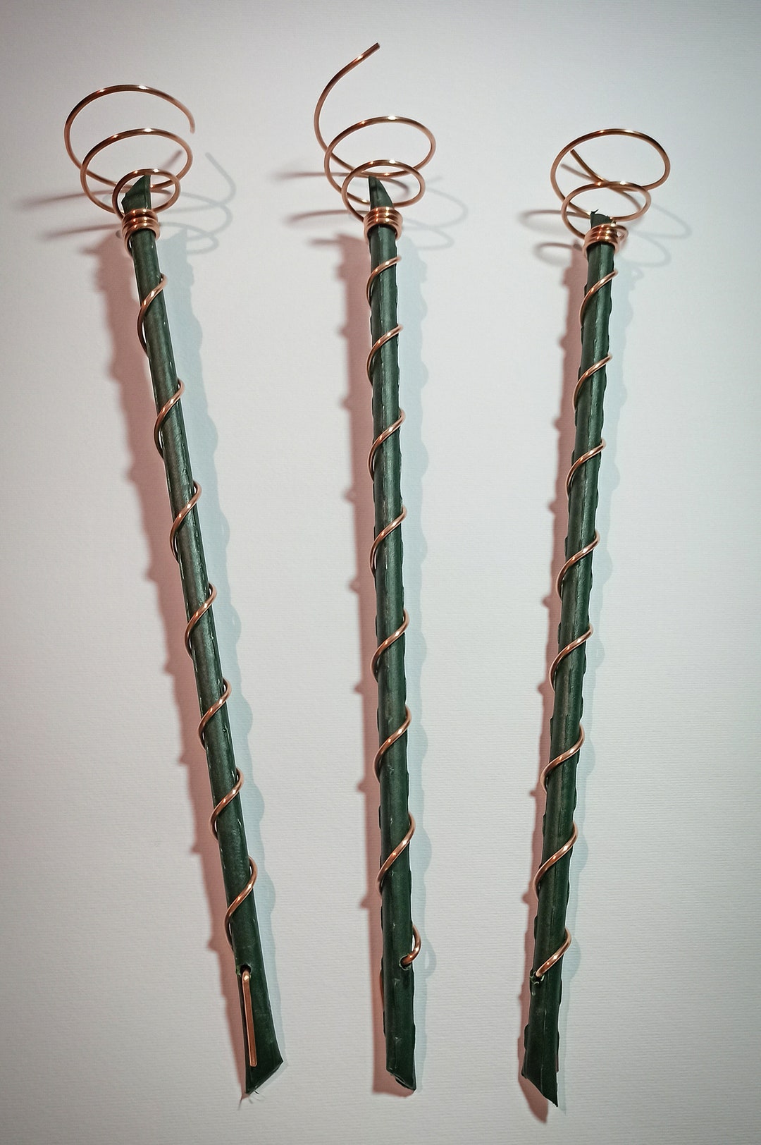 3 Handmade Copper Antennas for Electroculture Natural Plant ...