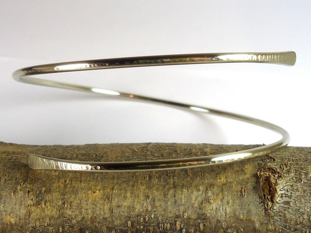 Upper Arm Bangle, Made of New Silver! Alpaca, Hammered, Handmade ...