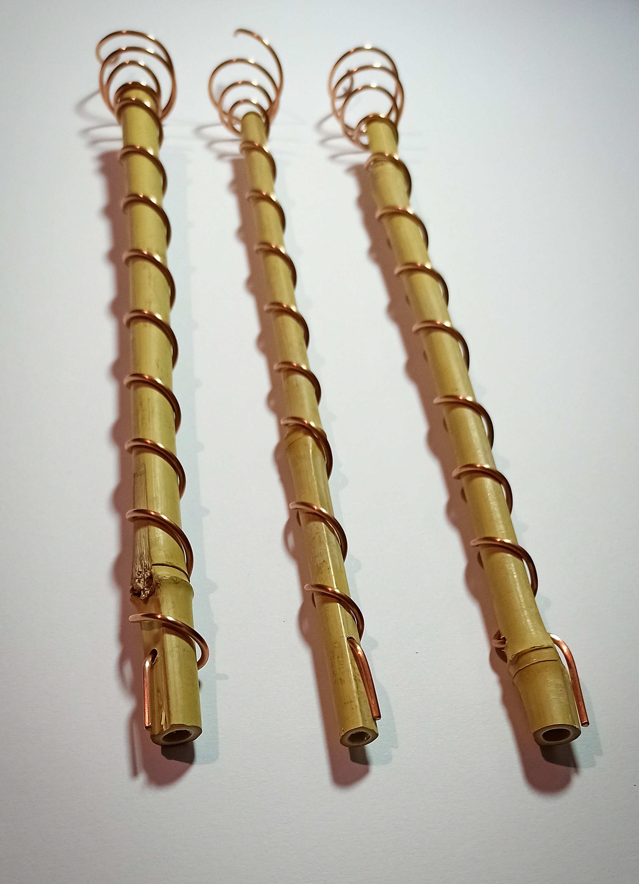 3 Handmade Copper Antennas for Electroculture Natural Plant ...