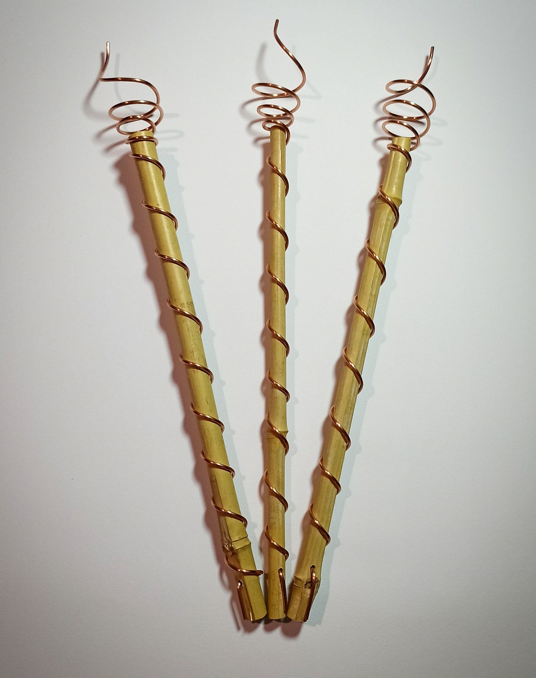 3 Handmade Copper Antennas for Electroculture Natural Plant ...