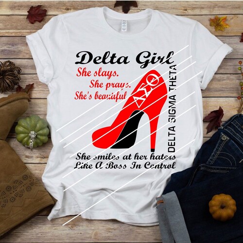 Delta Sigma Theta SVG the Badst Red Silver White Svg - Etsy