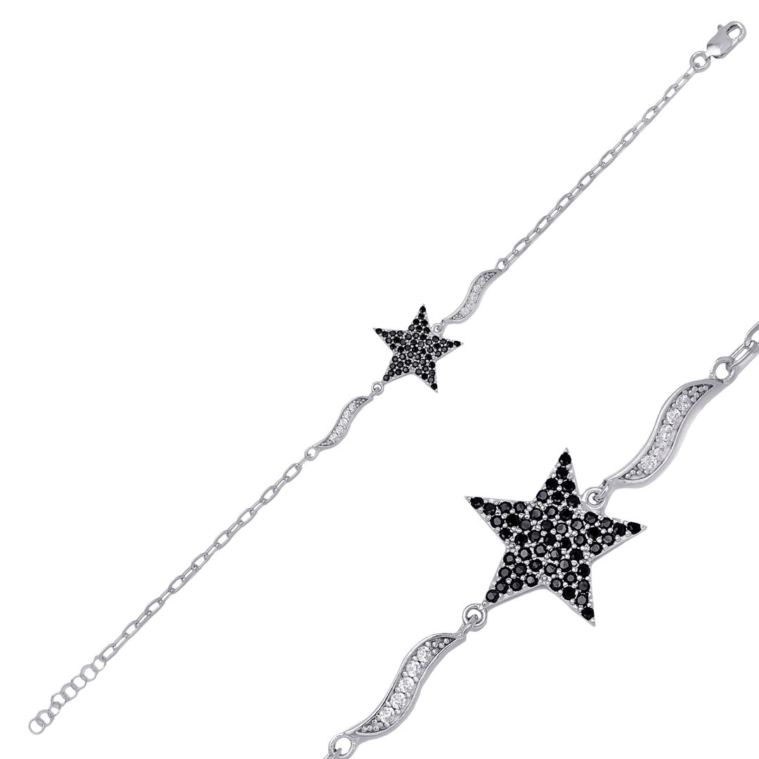 Sterling Silver Star Bracelet Gift for Her Silver 925 - Etsy