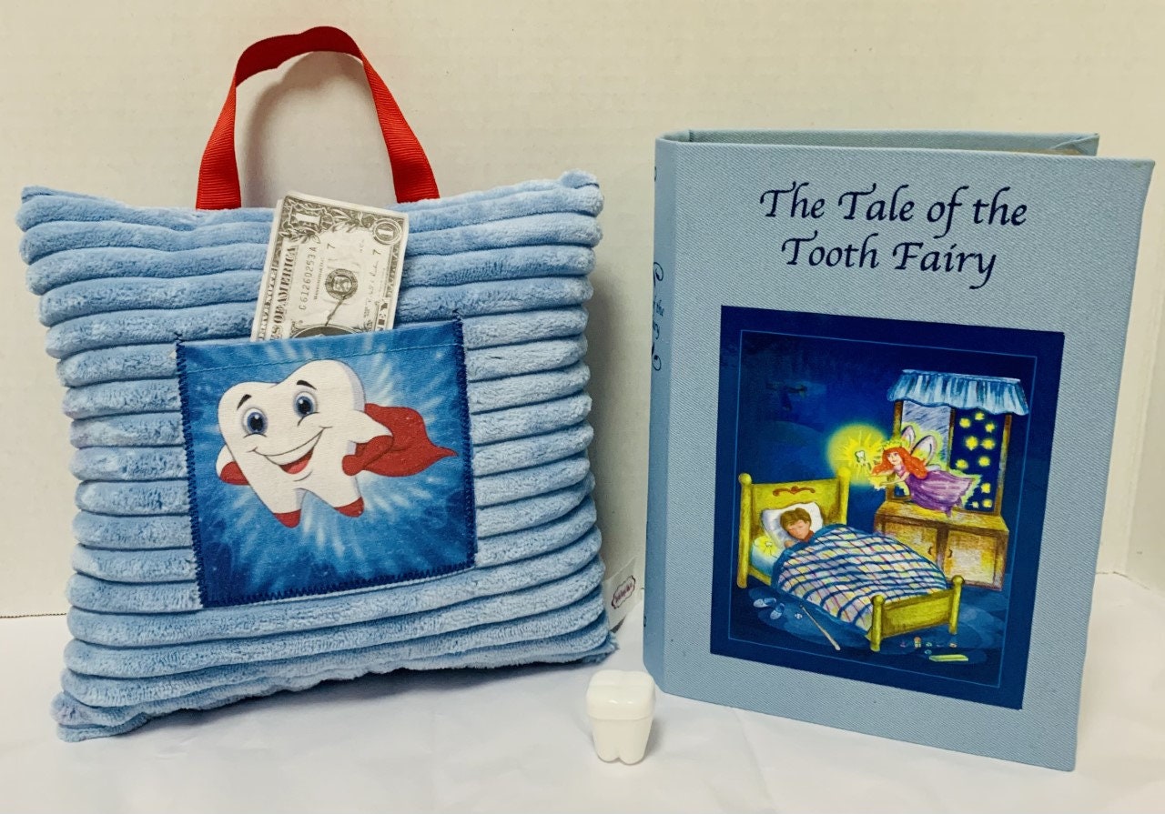 Baby Tooth Keepsake Book and Chenille Tooth Pillow Set for Boys - Etsy