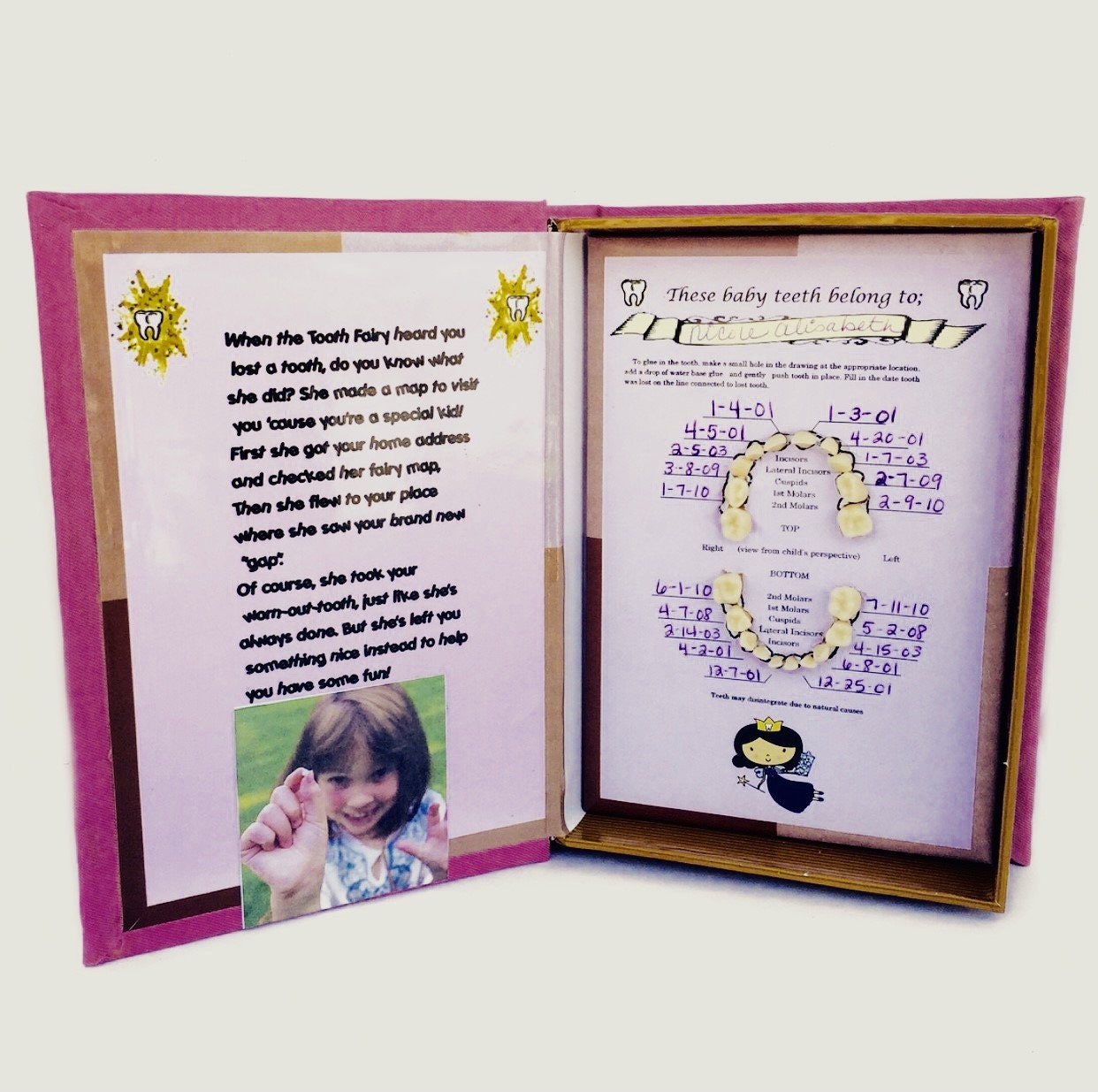 The 5 Piece Tooth Fairy Kit for Girls - Etsy