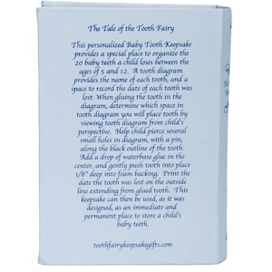 The Baby Teeth Keepsake Book by Tooth Fairy's Tale, for Boys - Etsy