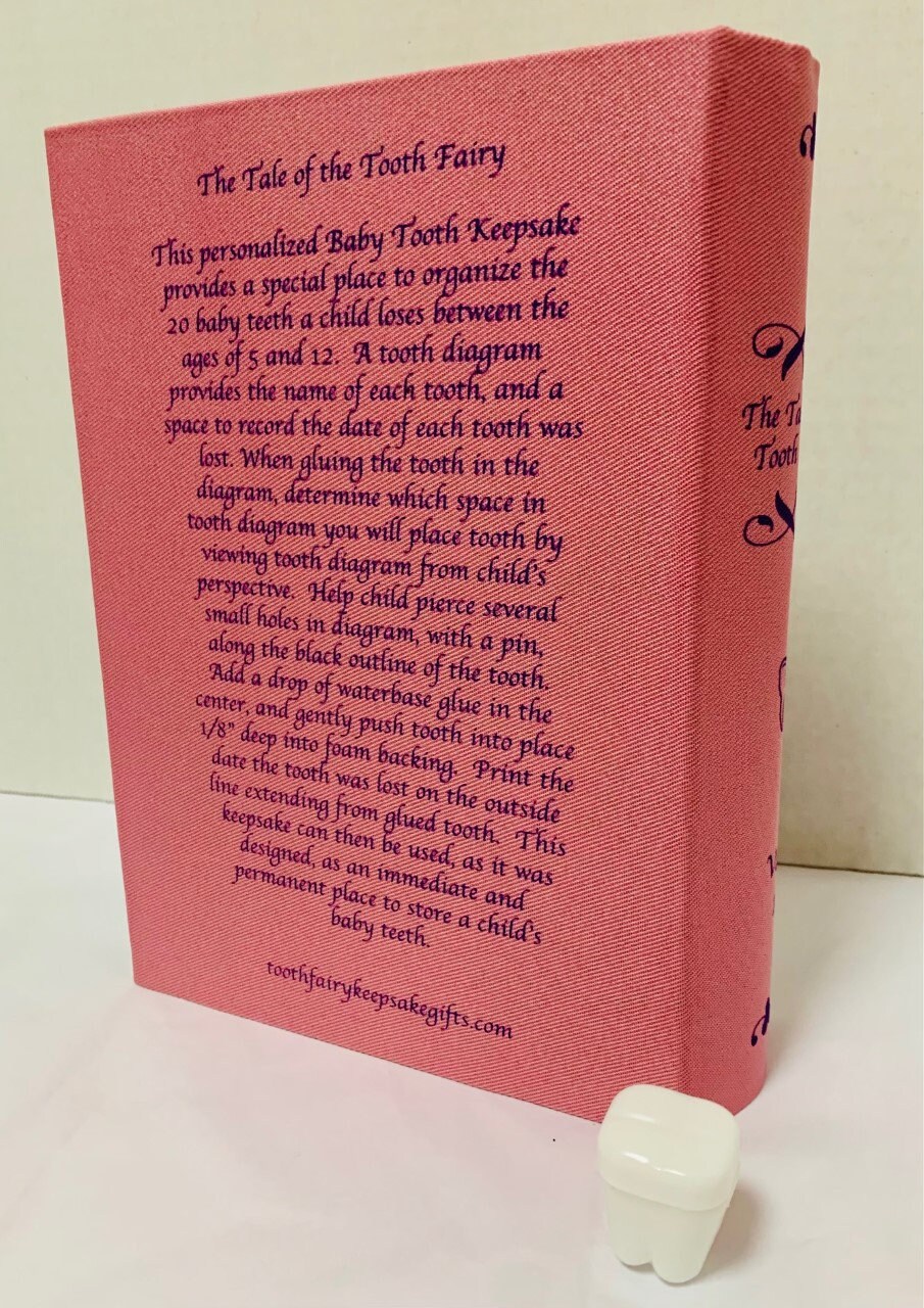 Tooth Fairy's Tale Baby Teeth Keepsake Book for Girls - Etsy