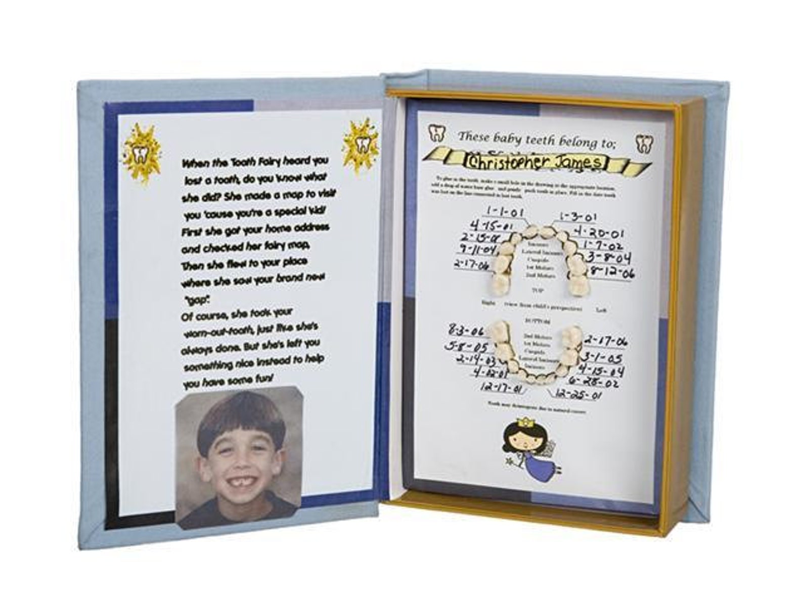 The Baby Teeth Keepsake Book by Tooth Fairy's Tale for - Etsy